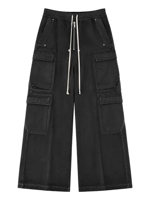 Rick Owens Wide-leg Cargo Pants - Black