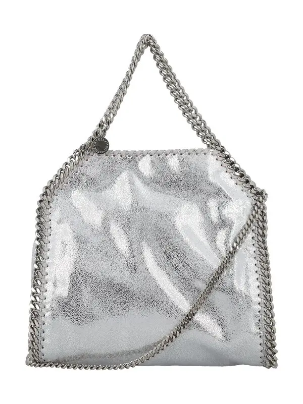 Stella McCartney Metallic Chain Shoulder Bag - Argento