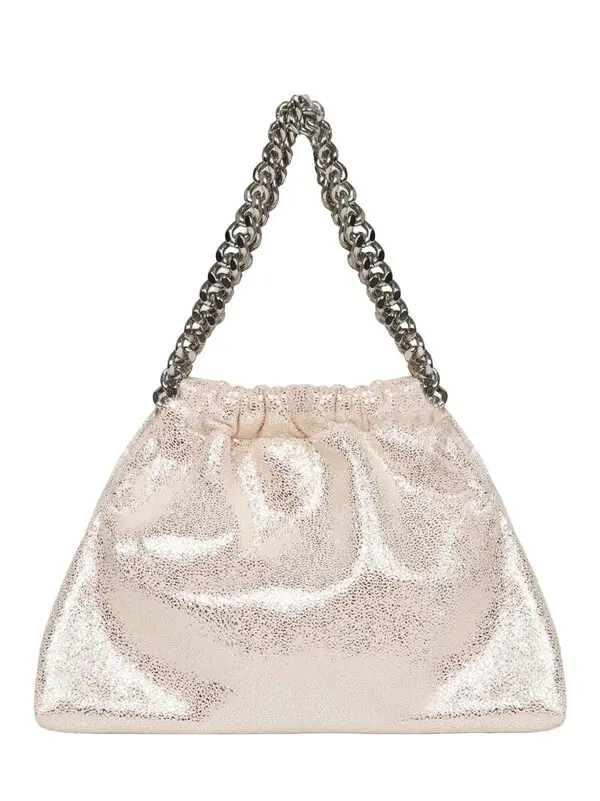 Stella McCartney Metallic Quilted Chain Handle Shoulder Bag - Pink