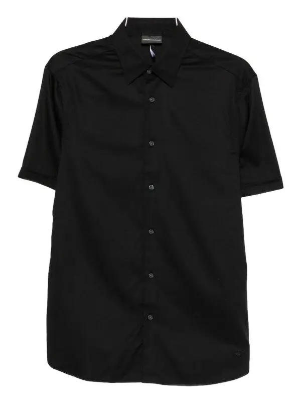 Emporio Armani Cotton Shirt - Black