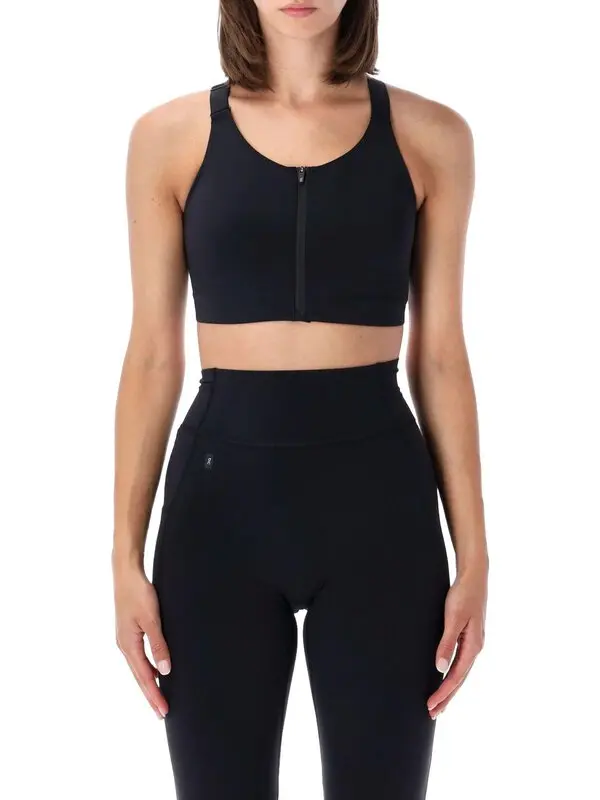 On Zip Up Sports Top - Black