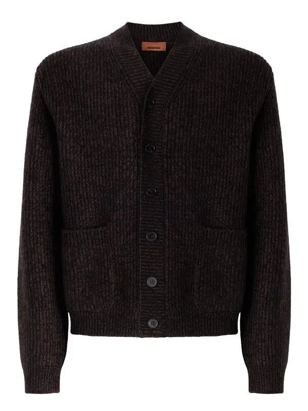 Missoni Wool And Viscose Mélange Cardigan - Brown