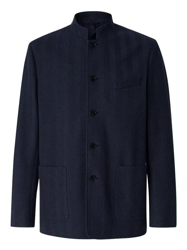 Missoni Tone-on-tone Chevron Jacket - Blue