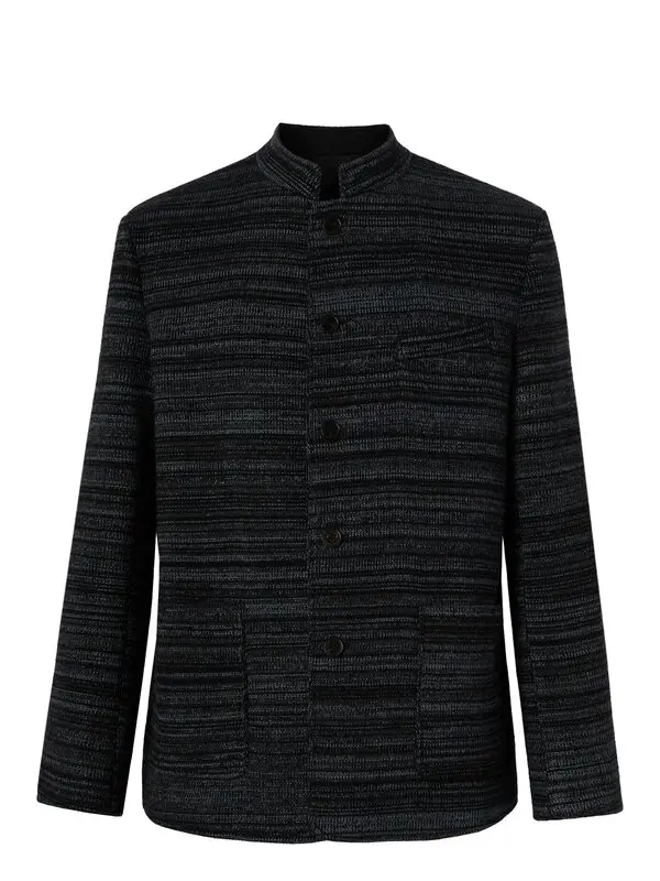 Missoni Striped Knit Jacket - Grey