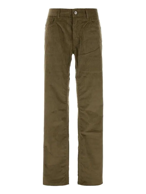 Etro Army Stretch Corduroy Pants - Green
