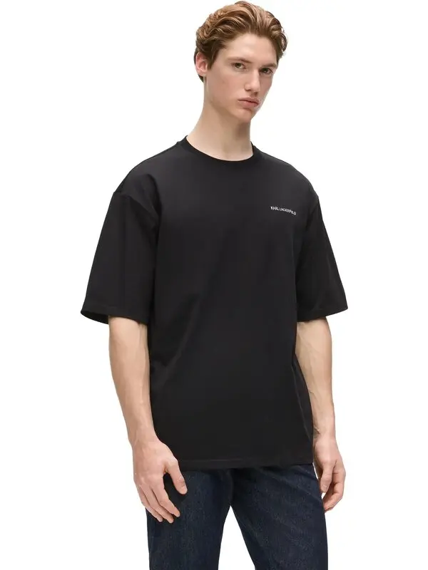 Karl Lagerfeld Après Ski Club Logo T-shirt - Black