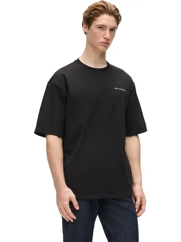 Karl Lagerfeld Après Ski Club Logo T-shirt - Black