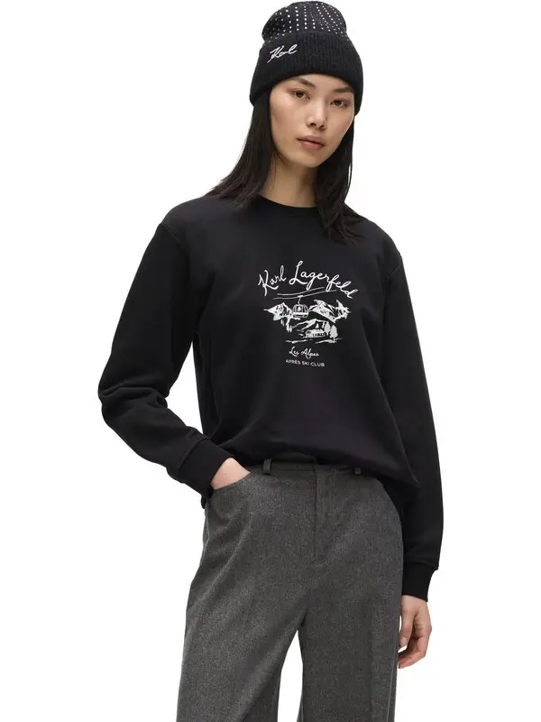 Karl Lagerfeld Après Ski Club Sweatshirt - Black