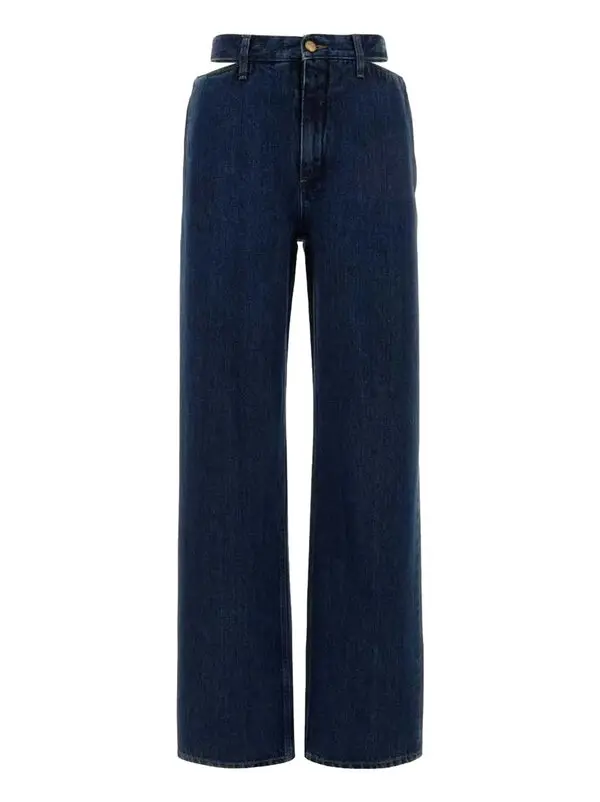 JIL SANDER Treated Wide-leg Jeans - Blue