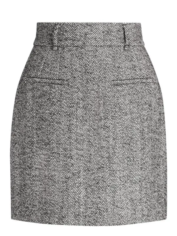 Dolce & Gabbana Wool Mini Skirt - Multicolor