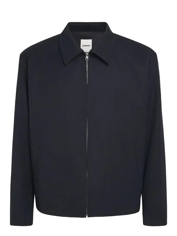 Sandro Lightweight Zip Jacket - Blue
