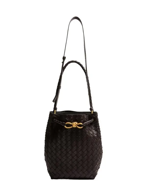 Bottega Veneta Small Andiamo Bucket Bag - Black