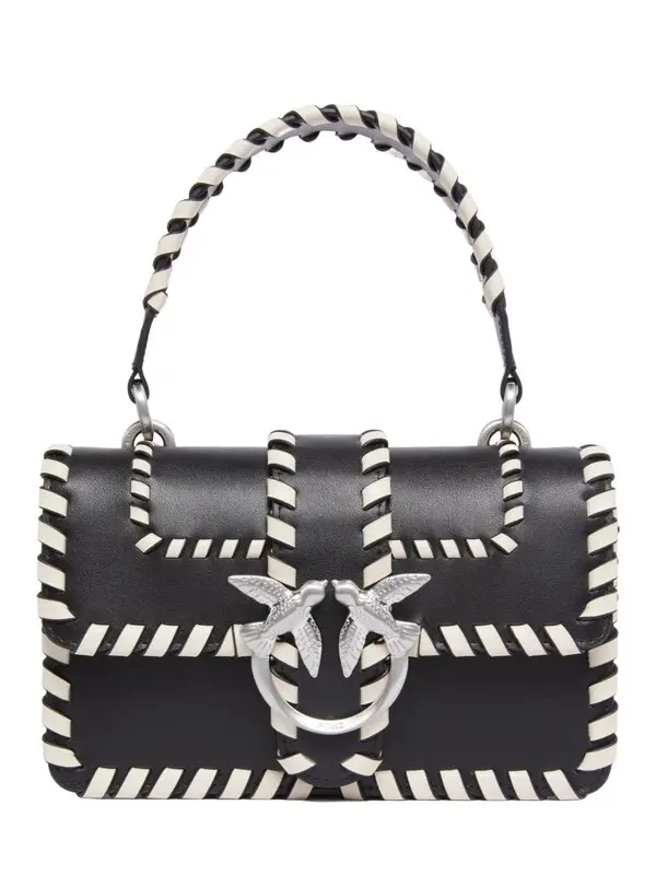 Pinko Leather Mini Love Bag - Black