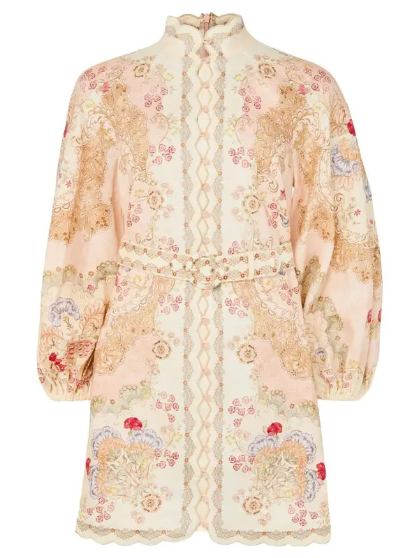 Zimmermann Daylight Mini Dress - Nude