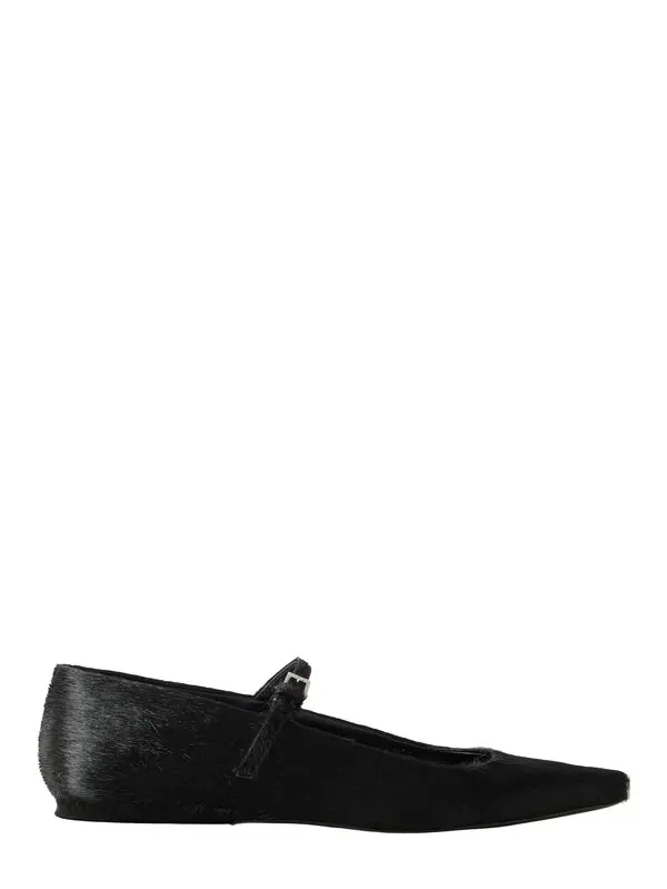 Loulou De Saison Leone Mary Jane Flats - Black