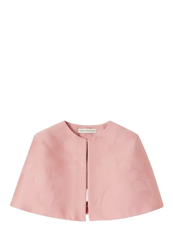 EMILIA WICKSTEAD Textured Cloqué Cape - No
