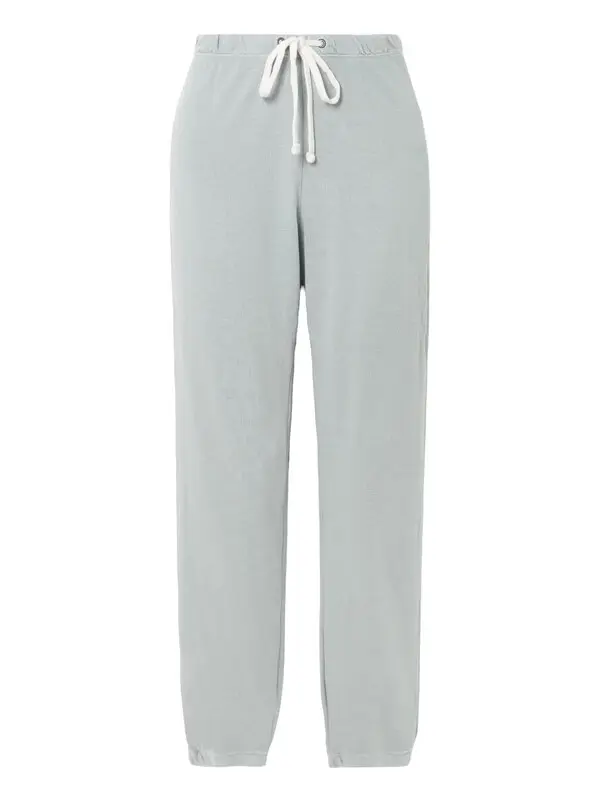 JAMES PERSE French Cotton-terry Track Pants - Gray