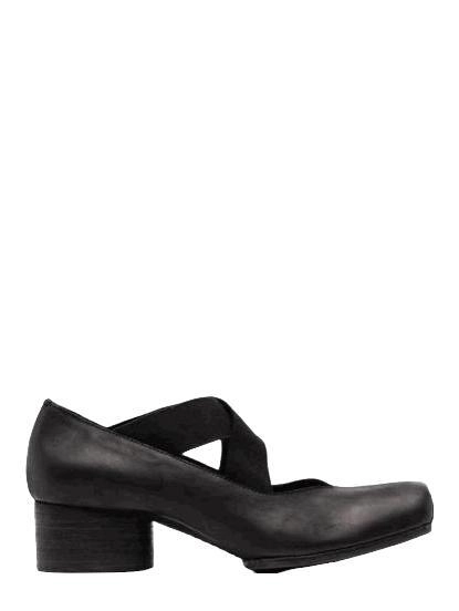 UMA WANG Square-toed Ballet Pumps - Black