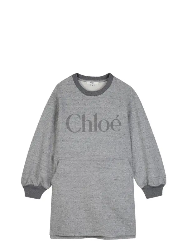 Chloé Logo-print Long-sleeve Dress - No