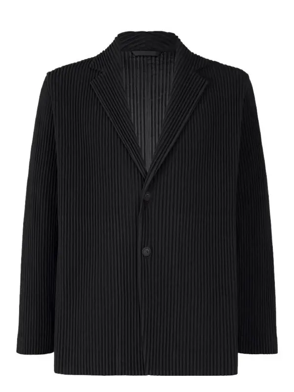 Issey Miyake Homme Plissé Pleated Basics Jacket - Black