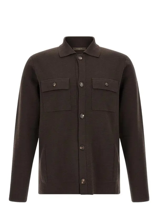 ZANONE Saharan Utility Cardigan - Brown