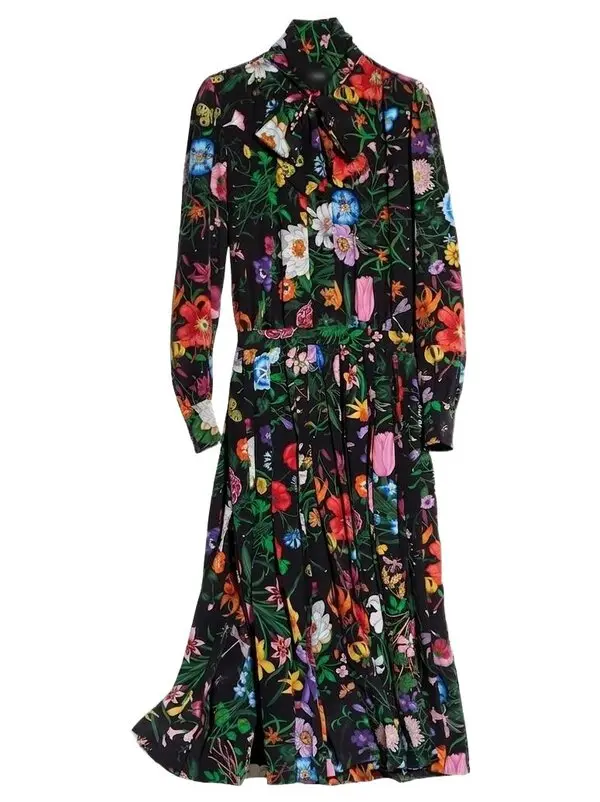 Gucci Flora Printed Dress - Multi-color