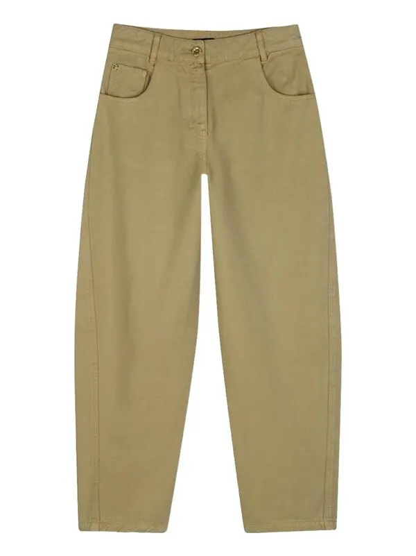 Givenchy Logo Patch Curved-leg Trousers - No