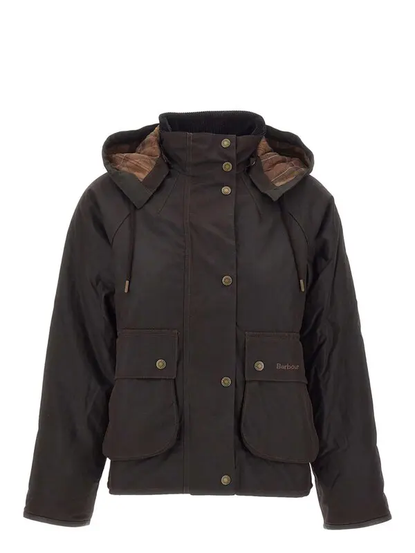 Barbour Georgette Waxed Jacket - Black