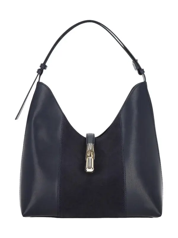 Furla Panelled Hobo Shoulder Bag - Black