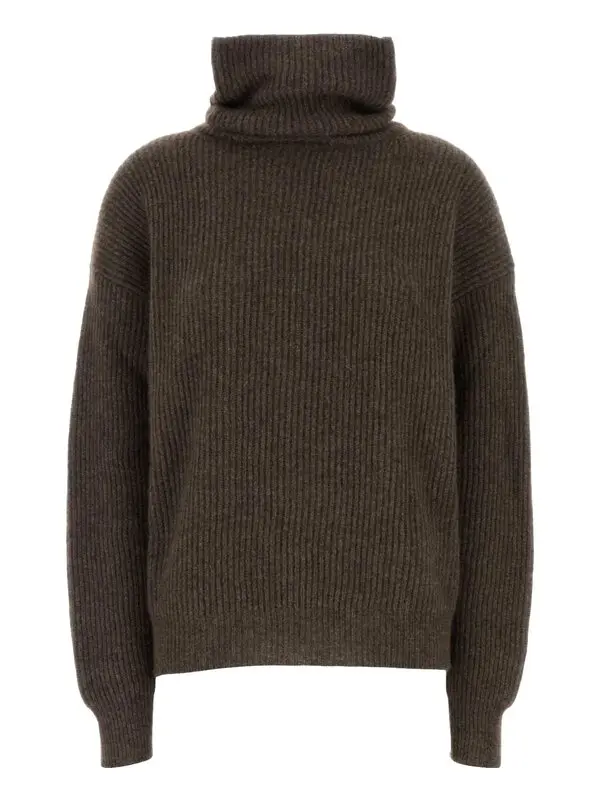 UMA WANG Ribbed Turtleneck Sweater - Black