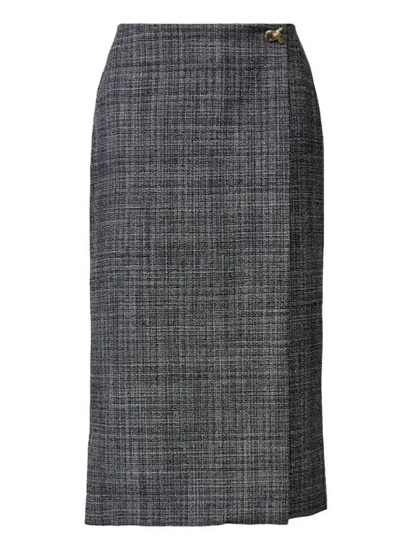 Fabiana Filippi High-waisted Skirt With Metal Hardware - Black