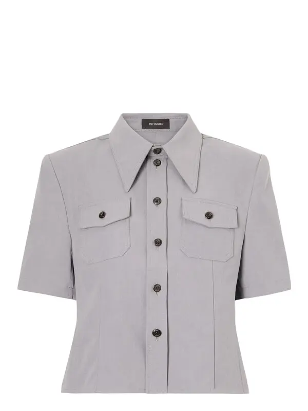 WILLY CHAVARRIA Cropped Shirt - No