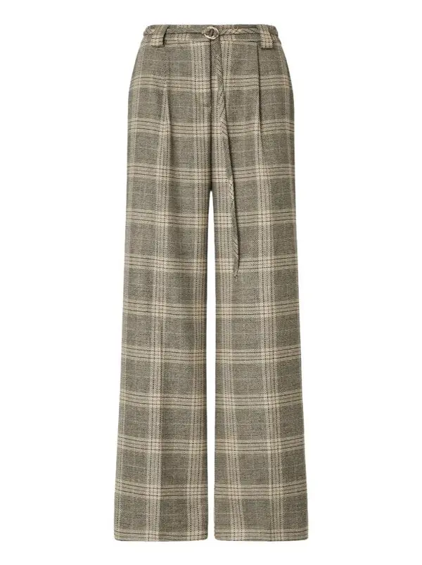 Liu Jo Wide-leg Trousers With Belt - Beige