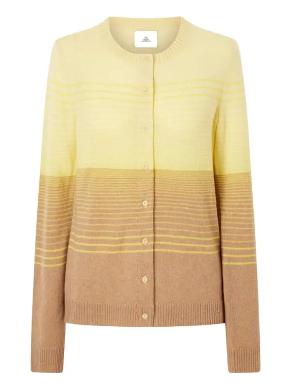 THE ELDER STATESMAN Gradient Cashmer-knitted Cardigan - No