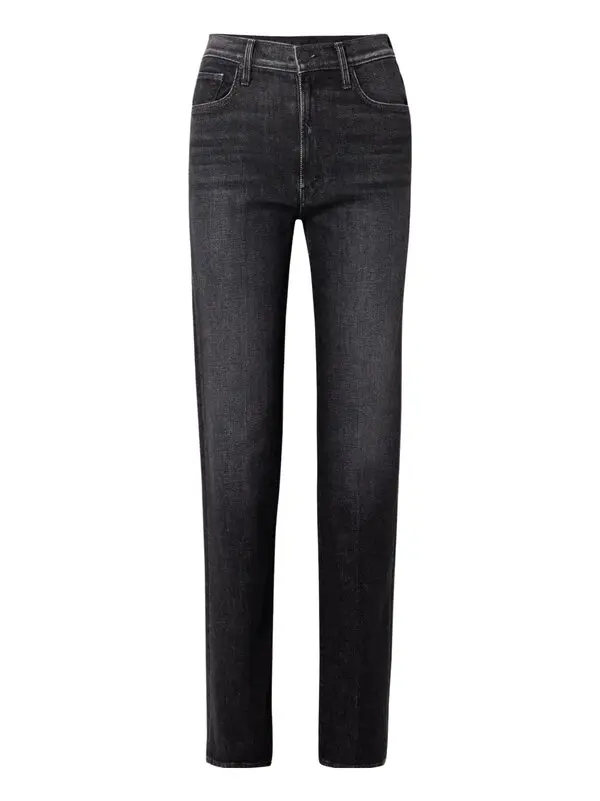 MOTHER Zip Heel High-rise Straight-leg Jeans - No