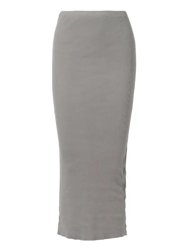 JAMES PERSE Ribbed Cotton And Cashmere-blend Maxi Skirt - No
