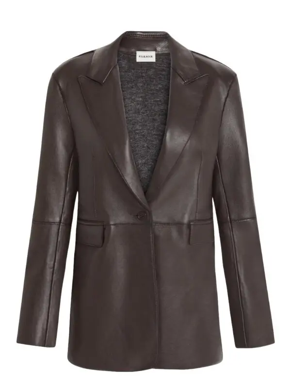 P.a.r.o.s.h Leather Blazer - Black