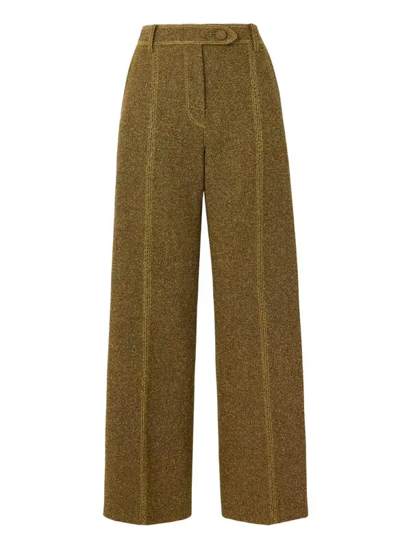 Rabanne Tailored High-waisted Wide-leg Trousers - No