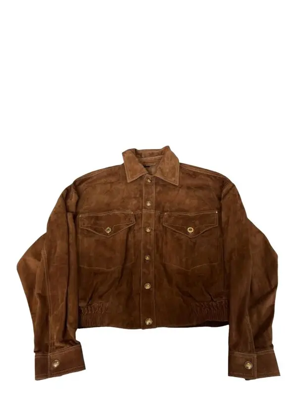 Versace Button-up Jacket - Brown