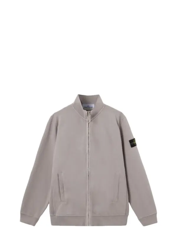 Stone Island Regular-fit Track Jacket With Ribbed Inserts - Grey