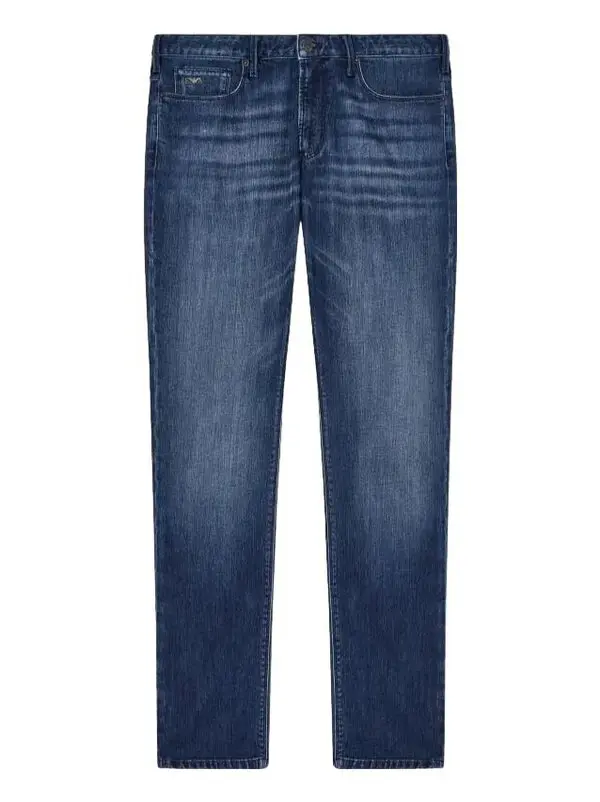 Emporio Armani J06 Low-rise Five-pocket Jeans - Medium Blue