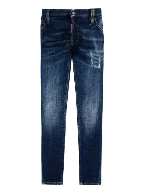 Dsquared2 Distressed Denim Trousers - Blue