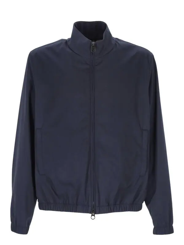 Loro Piana Stand Collar Zip-up Jacket - Black
