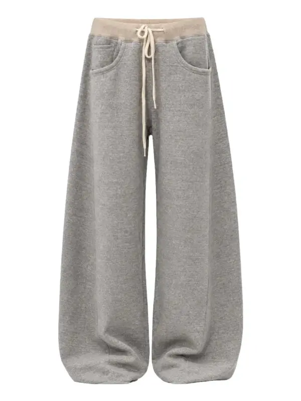 R13 Relaxed Darted Barrel-leg Joggers - Grey