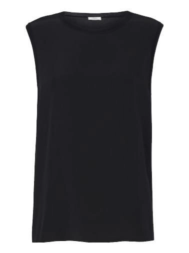 JOSEPH Bley Silk Crêpe Top - Black