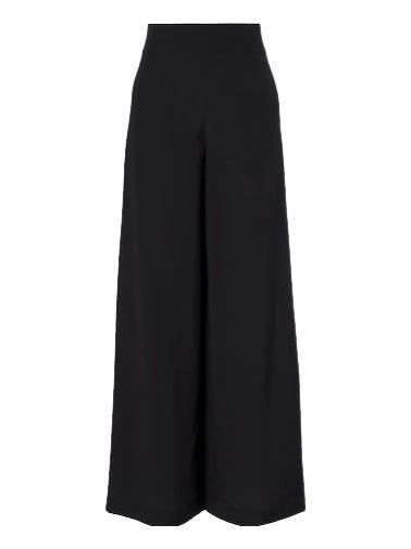 JOSEPH Rihani Silk Crêpe Wide-leg Pants - Black