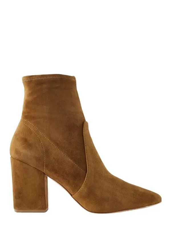 LOEFFLER RANDALL Suede Ankle Boots With Block Heel - No