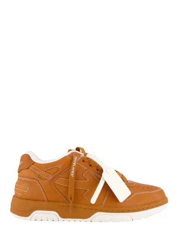 Off-White Lace-up Low-top Sneakers - Orange