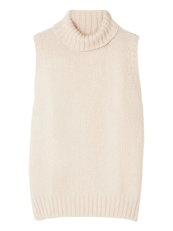 Johnstons Of Elgin Cashmere Turtleneck Sweater Vest - No
