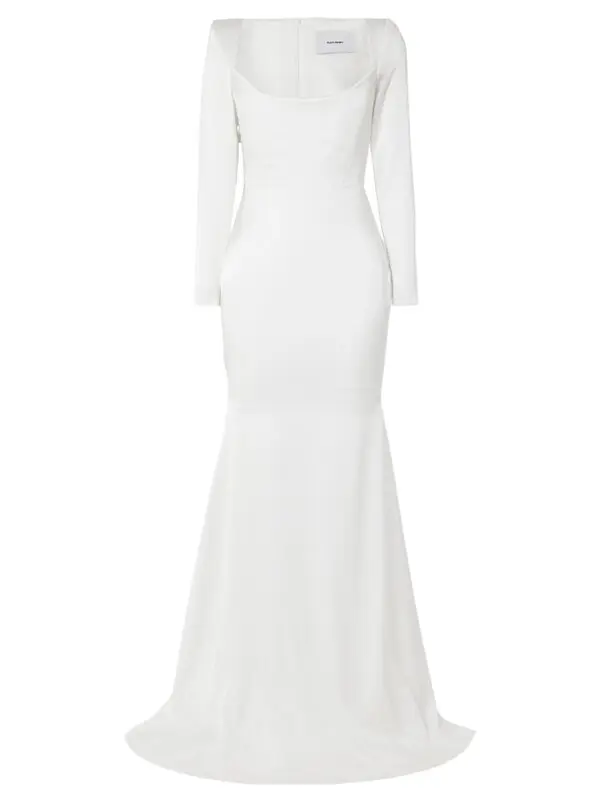 Alex Perry Satin Crepe Gown - No